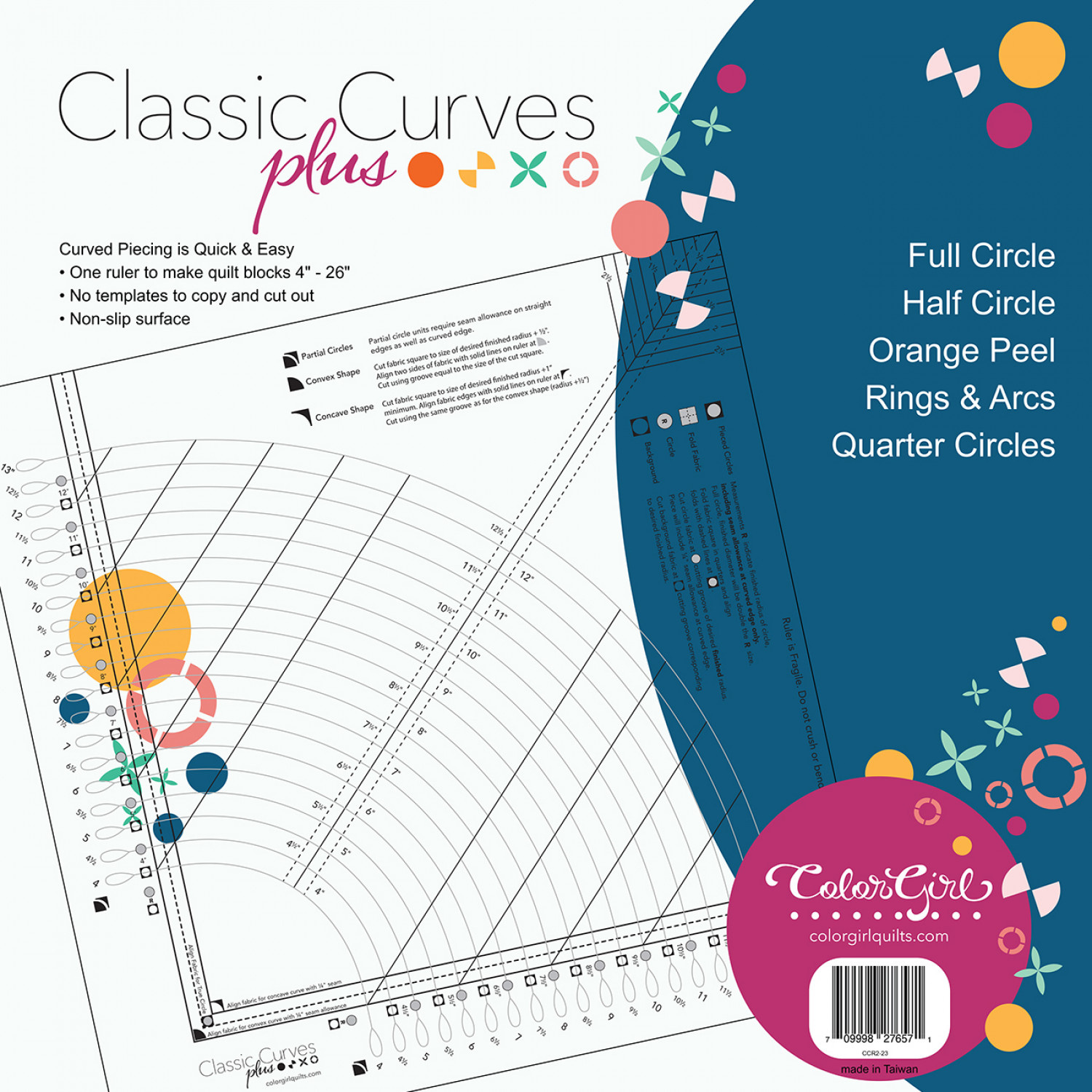 Classic Curves Plus Ruler - Nanno Creative