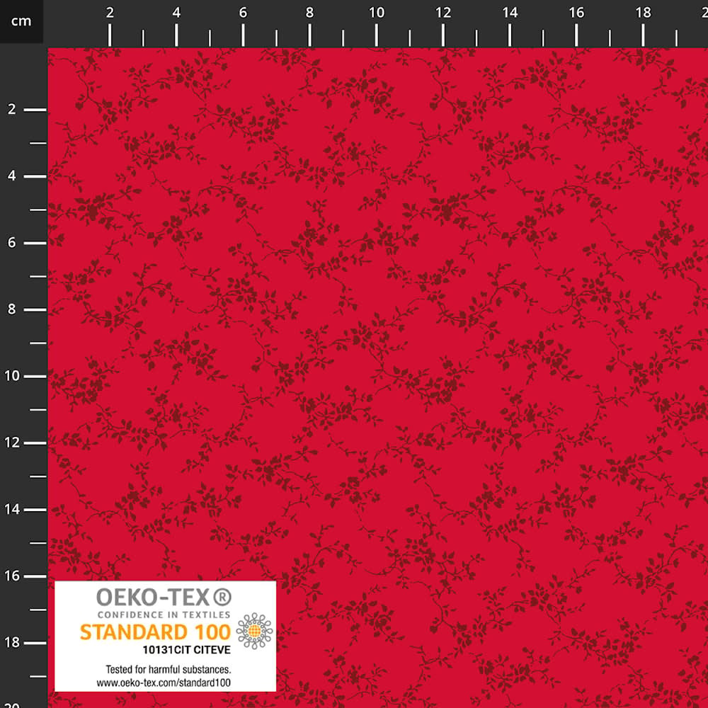 Stof Fabrics - Basic Red - Twigs - 4502-406 - Nanno Creative