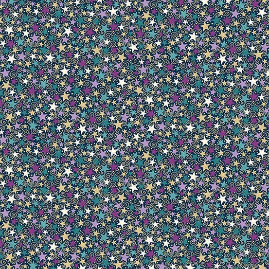 Makower UK Luna - Star Blue - Nanno Creative