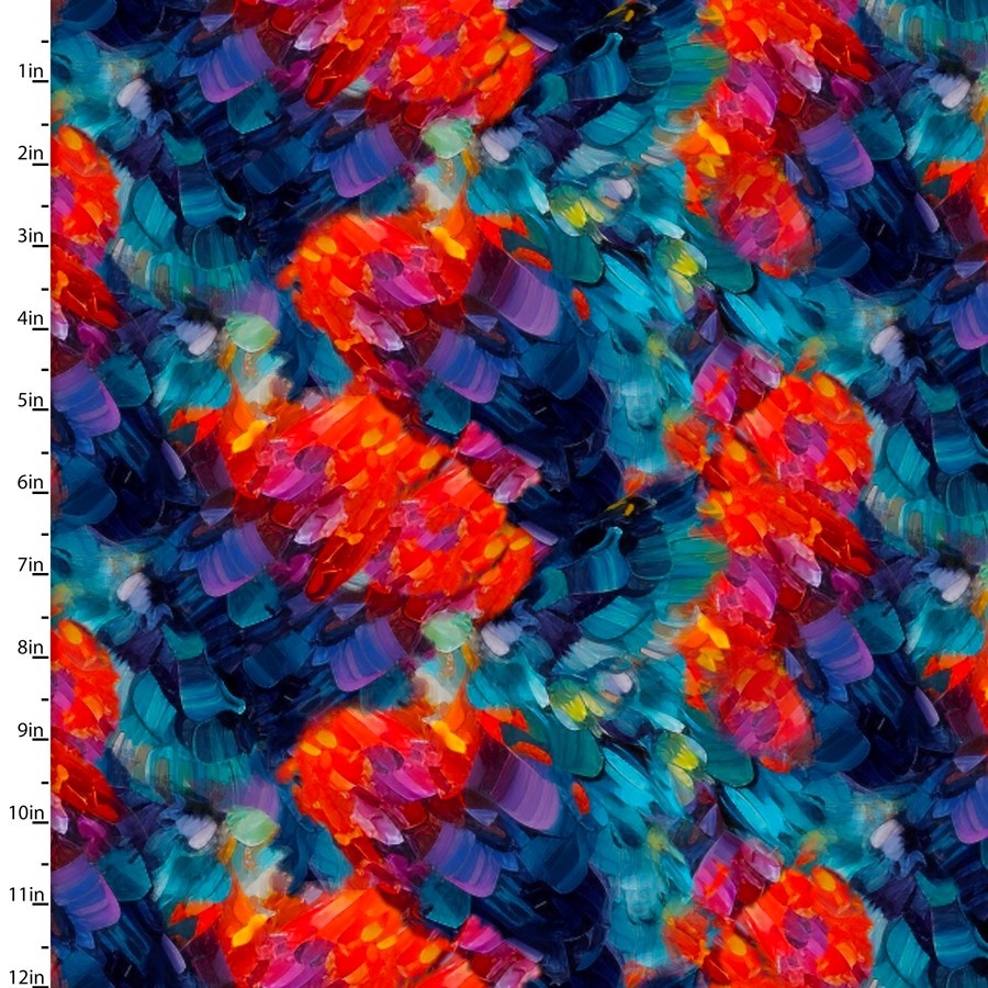 Hummingbird Bouquet - Flutter Texture Multi - 22959-MLT-CTN-D - Nanno ...