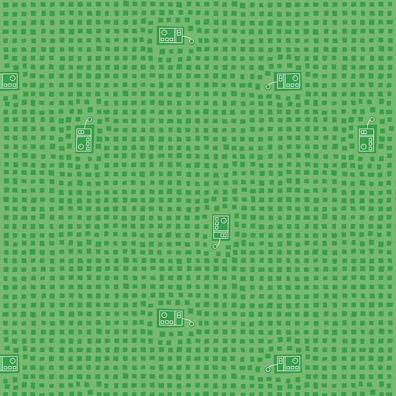 Robo Boogie - Remote - Green coupon (± 42 x 110 cm) - Nanno Creative