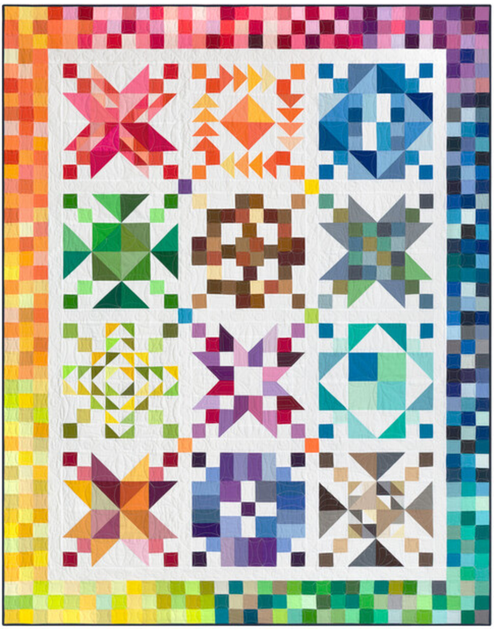 Kona Block of the Month - Color Patchwork Party - reservering - Nanno ...