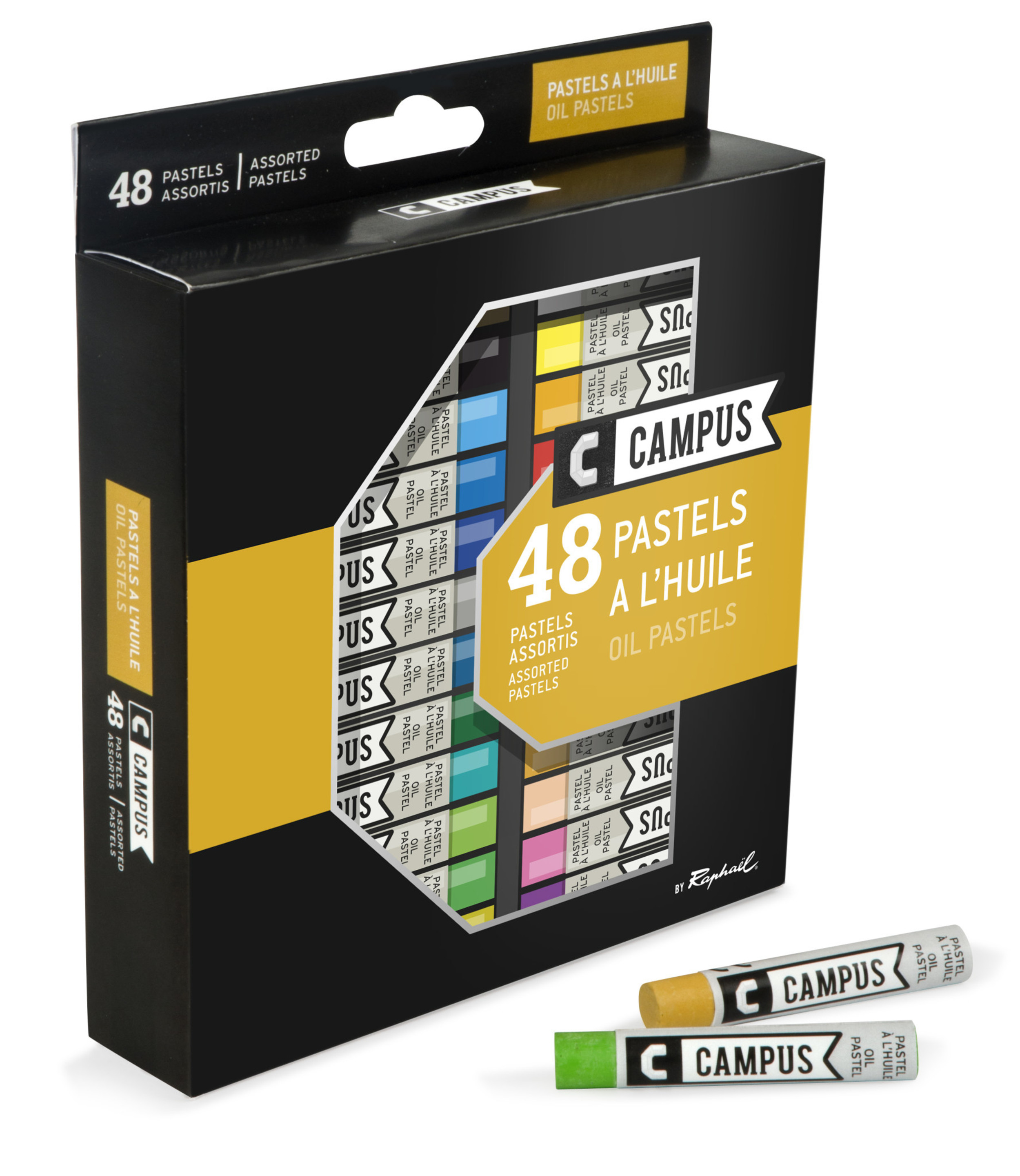 Pastel Huile Campus Boite 48 couleurs - Papeterie Michel