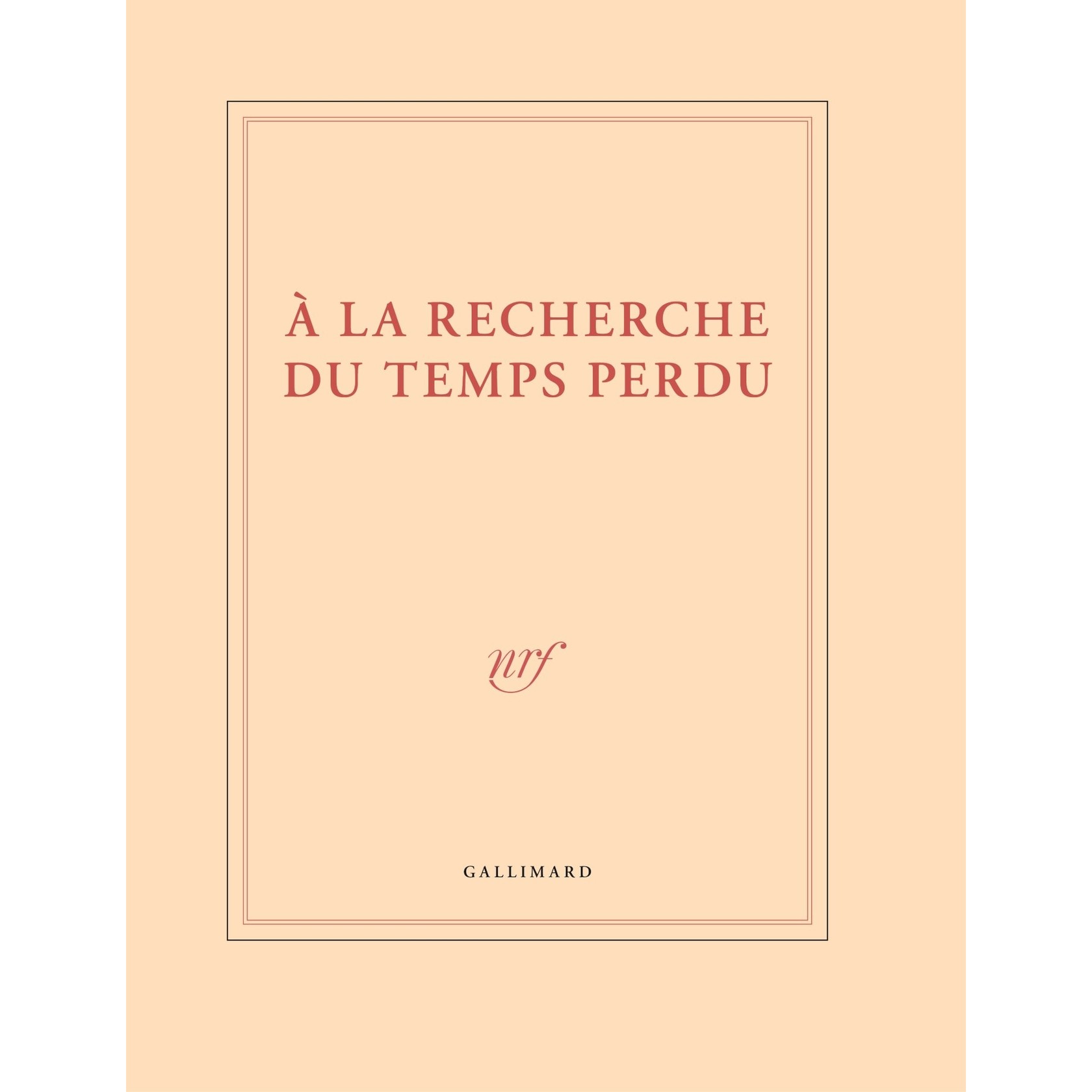 GRAND CAHIER "A LA RECHERCHE DU TEMPS PERDU" - Papeterie Michel