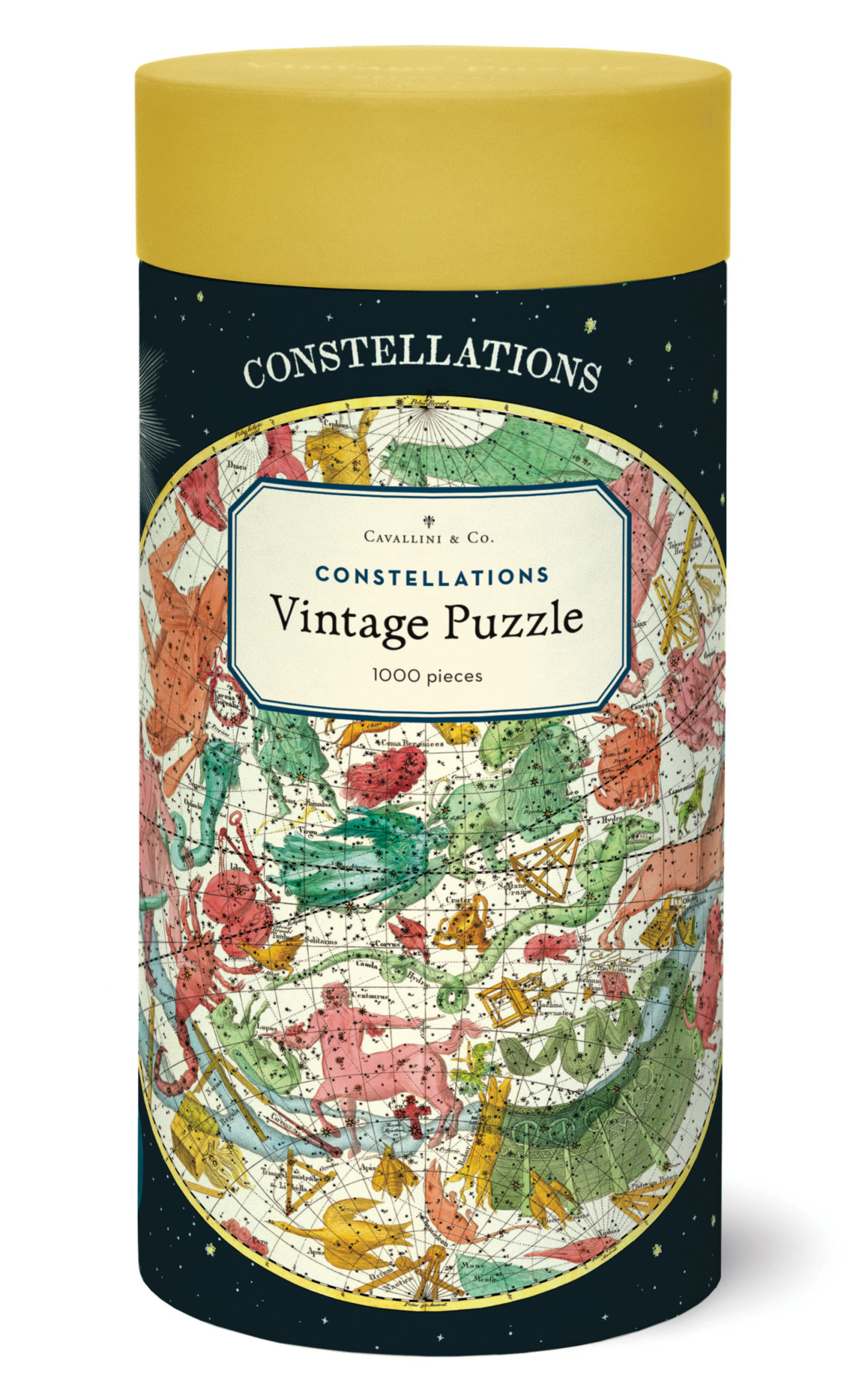 Cavallini Puzzle 1000 pièces 55x70cm Constellations - Papeterie Michel
