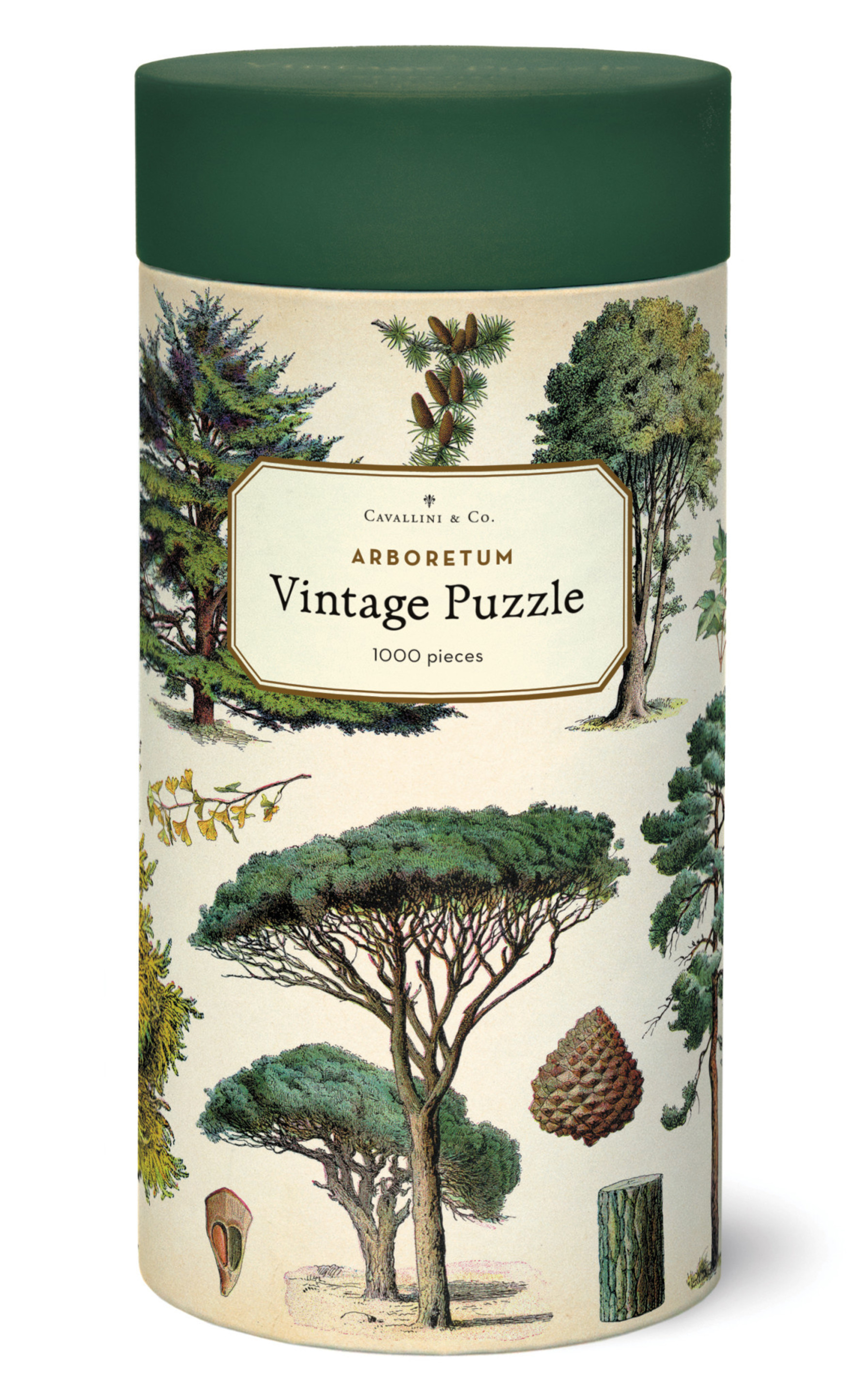 Cavallini Puzzle 1000 pièces 55x70cm Arbres - Papeterie Michel