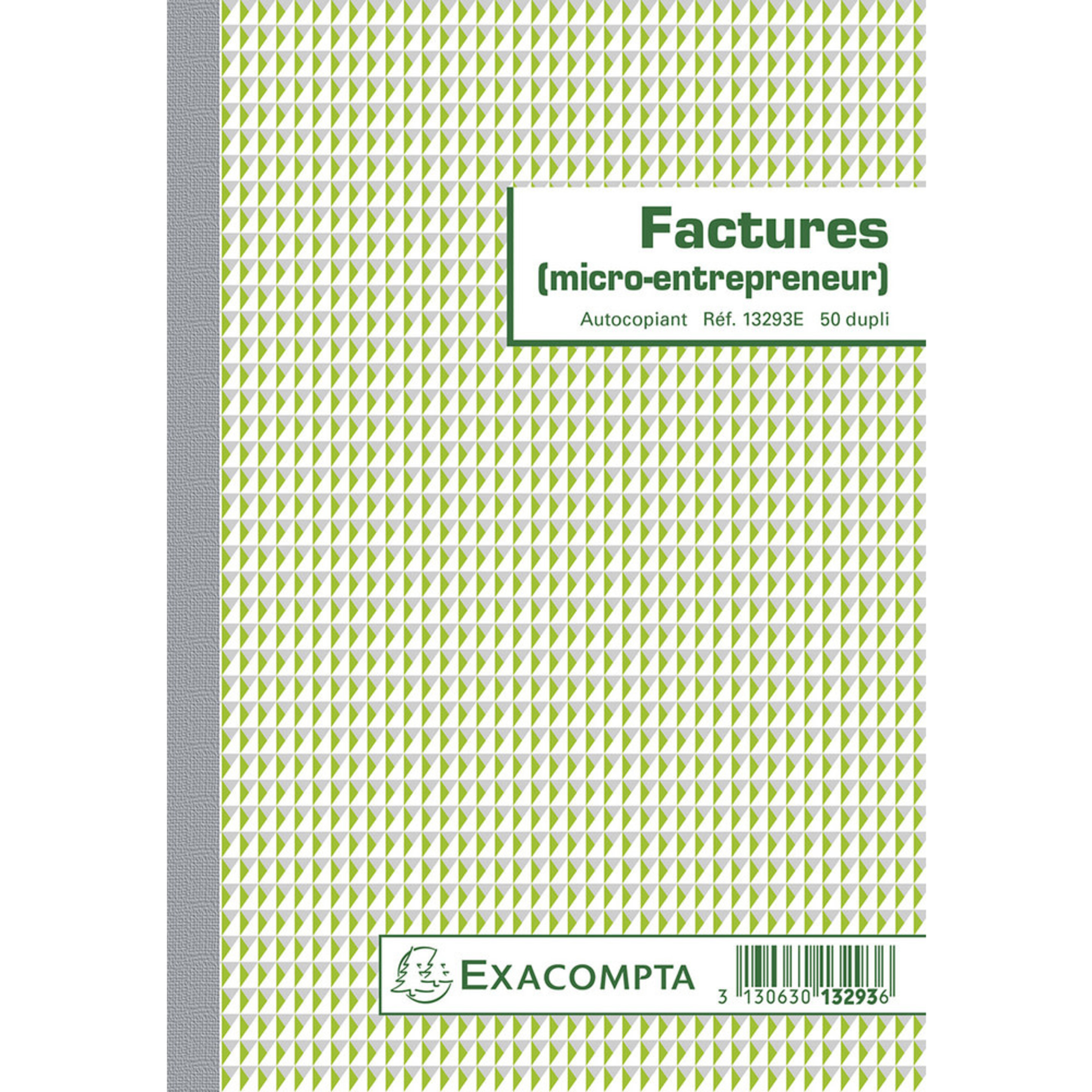 FACTURE MICRO ENTREPRENEUR 21x14.8 50DA. - Papeterie Michel