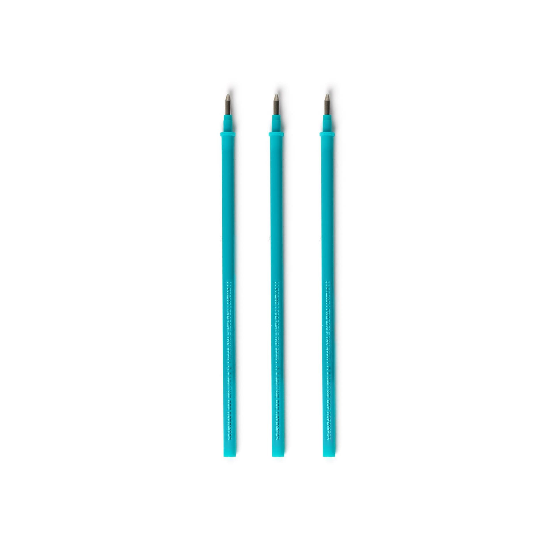 Recharge Stylo Effaçable - turquoise - Pack 3 Pcs - Papeterie Michel