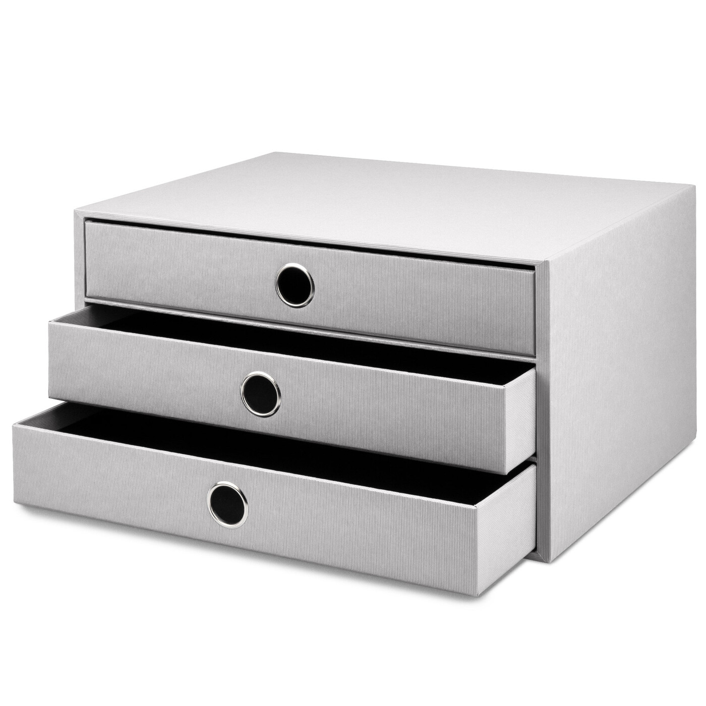 S.O.H.O. Stone - Boite archives coulissante A4 3 tiroirs - Papeterie Michel