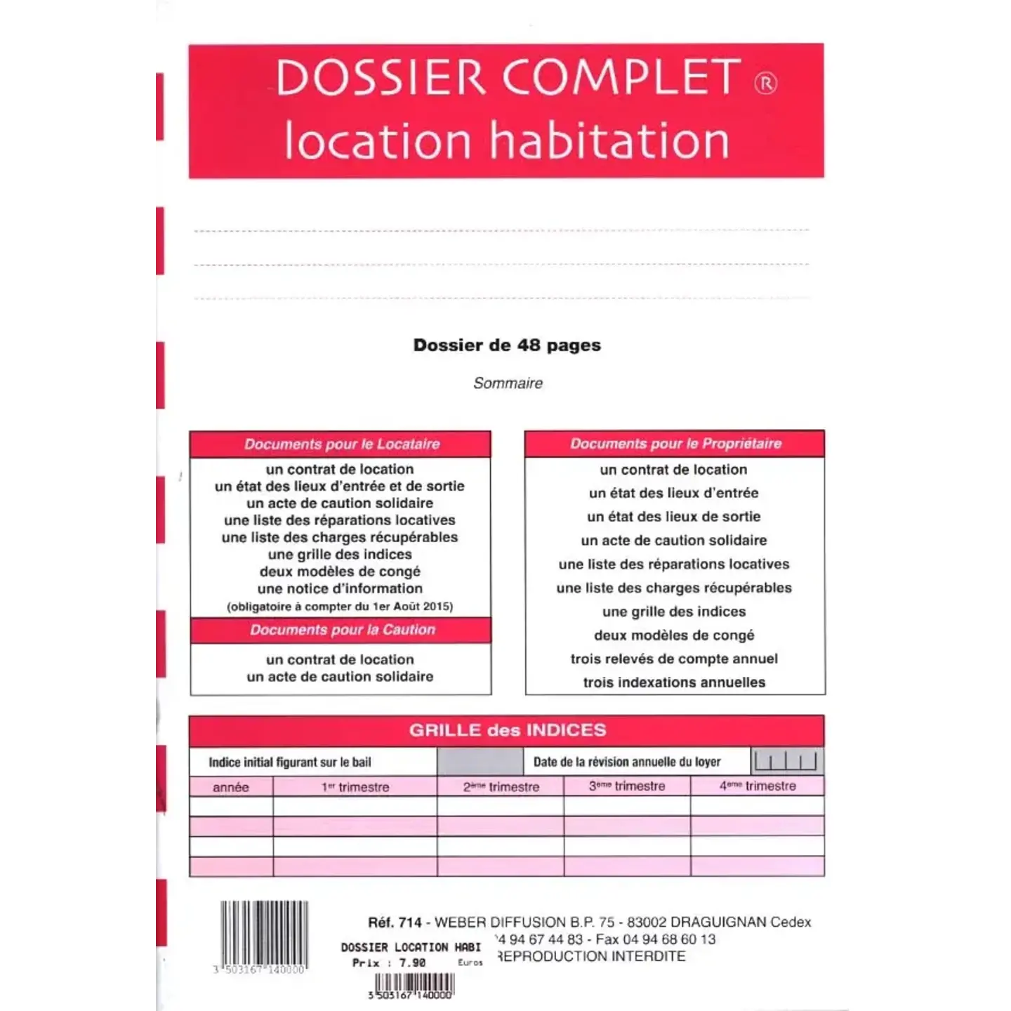 Dossier Complet Habitation - Papeterie Michel