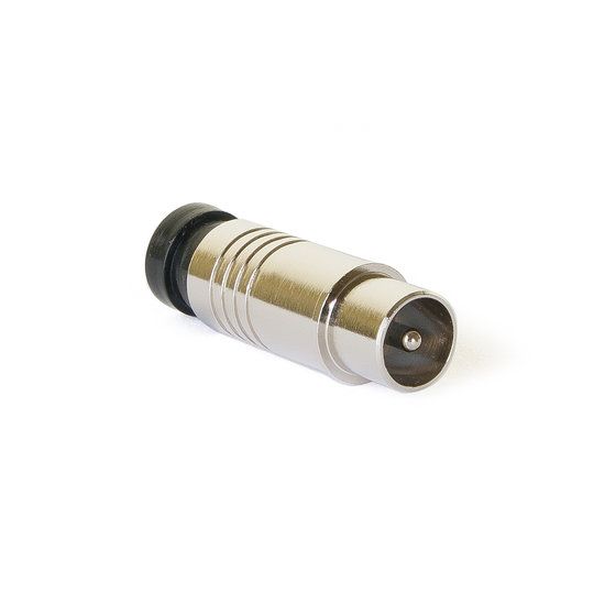 Compression coax connector straight male - ASATGROOTHANDEL.NL