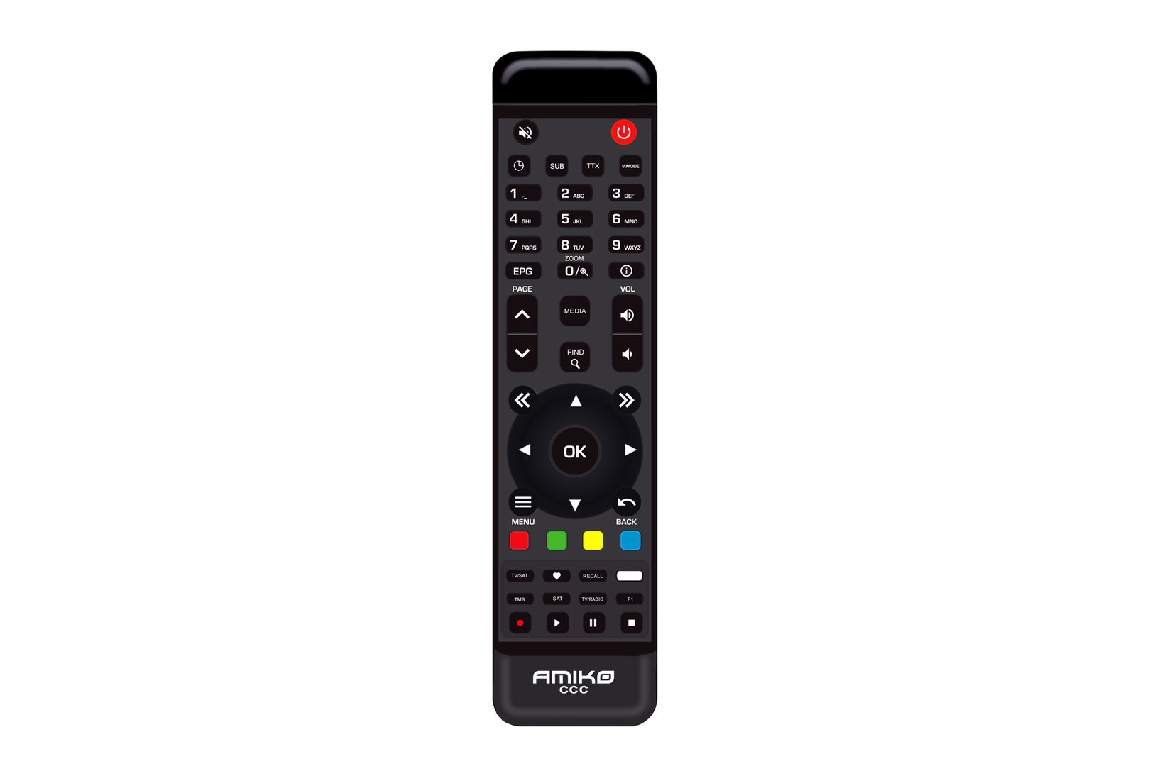 Amiko CCC Remote Control HD8xxx series - ASATGROOTHANDEL.NL
