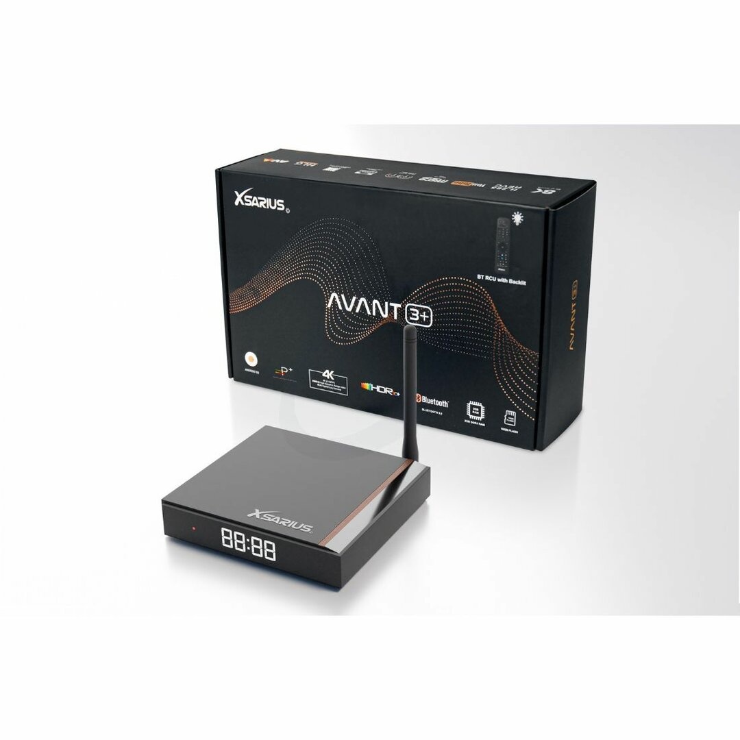 Xsarius Avant 3+ 4K & 8K Android Mediastreamer - ASATGROOTHANDEL.NL