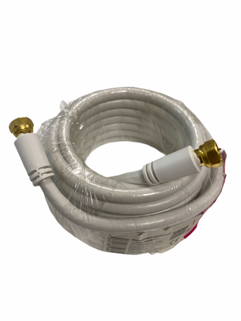 5 meter coax kabel met 2 f-connector stekkers - ASATGROOTHANDEL.NL