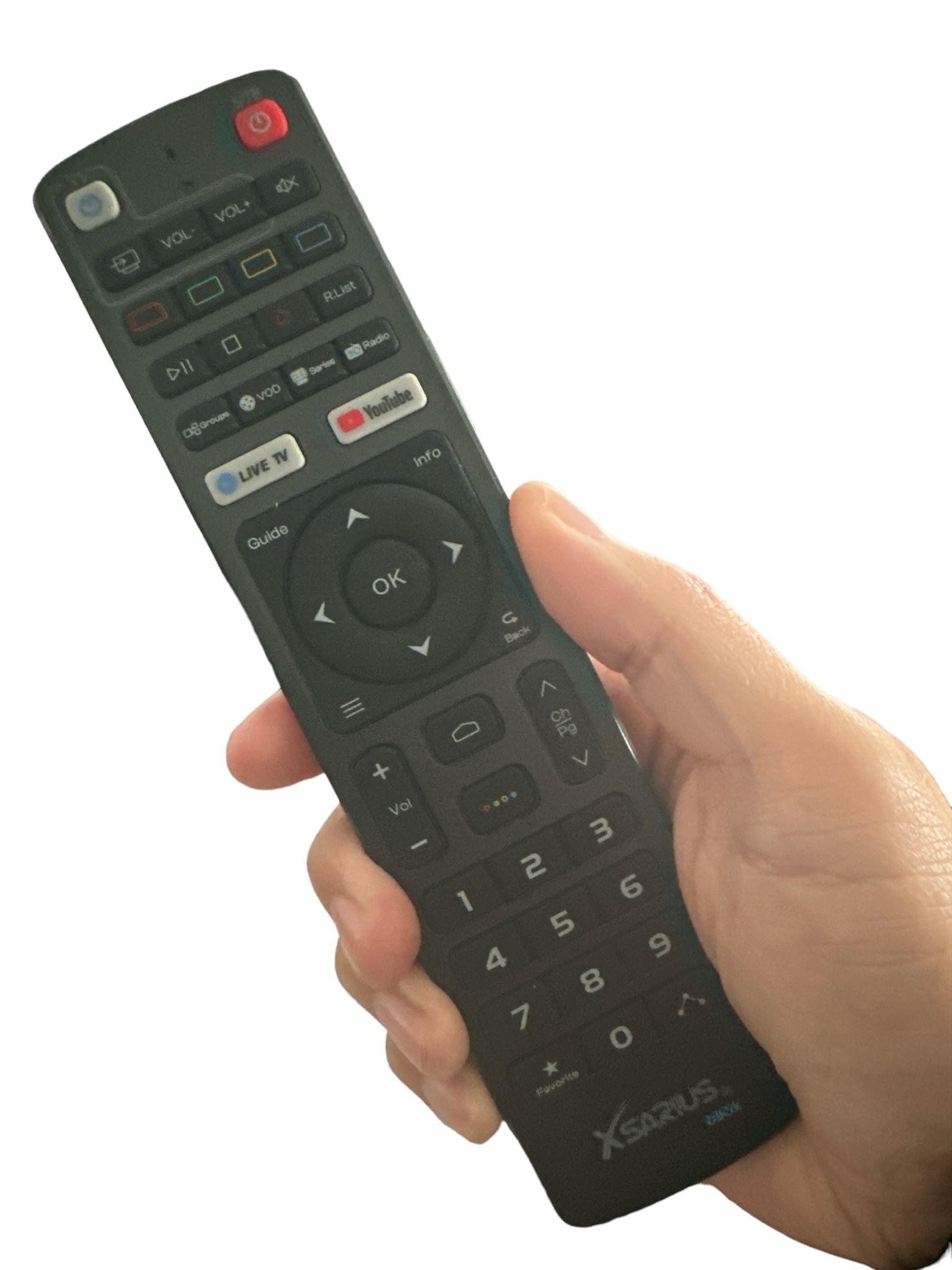 Xsarius Remotecontroll DBOX OTT en Qsmarter REBORN - ASATGROOTHANDEL.NL