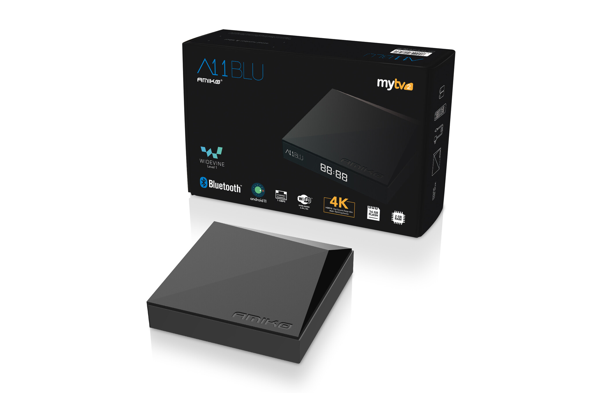 Amiko A11 BLU Mytv3 OTT Set Top Box - ASATGROOTHANDEL.NL