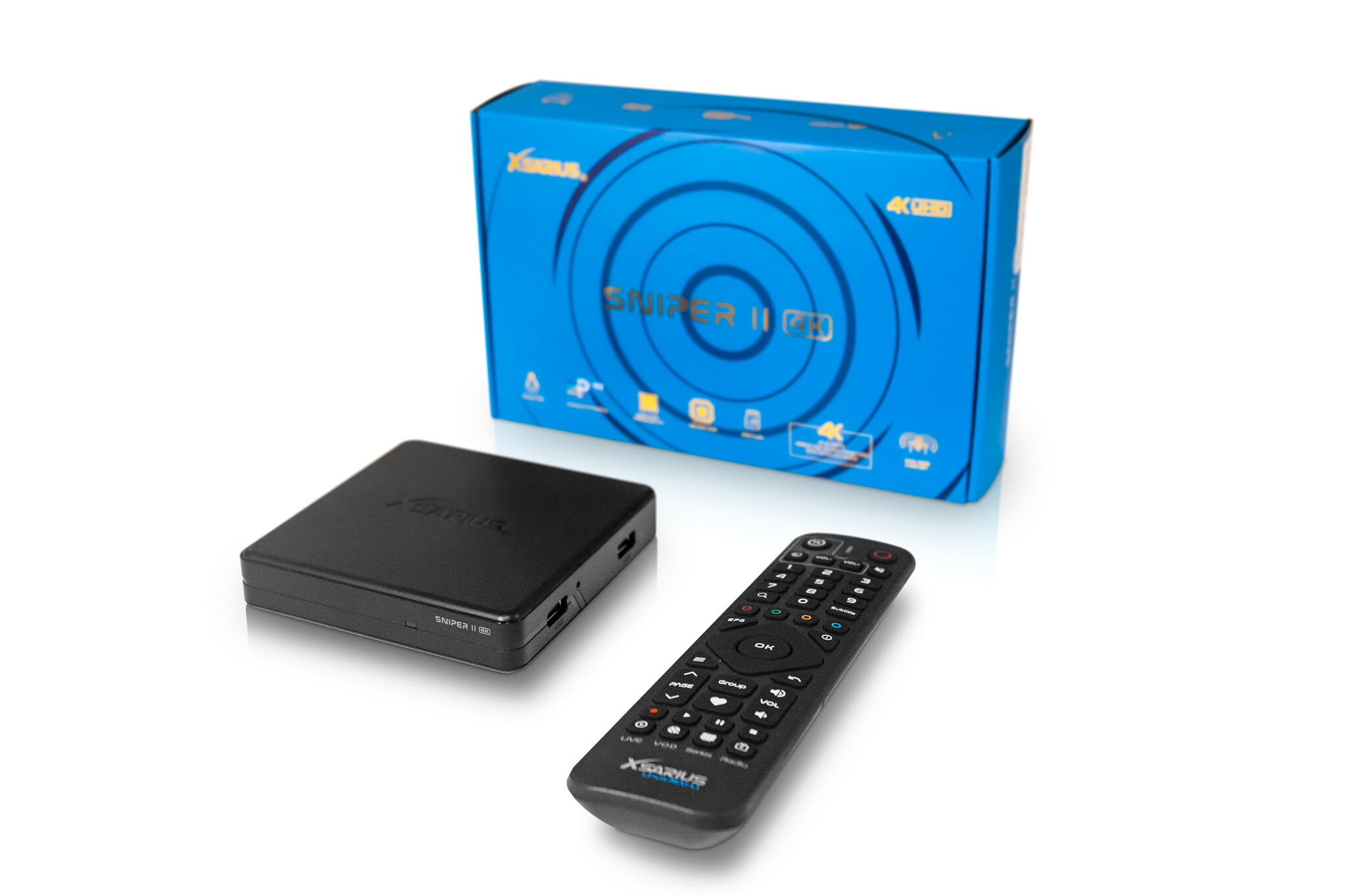 Xsarius Sniper 2 UHD 4K PremiumTV2 Linux OTT Mediastreamer - ASATGROOTHANDEL.NL