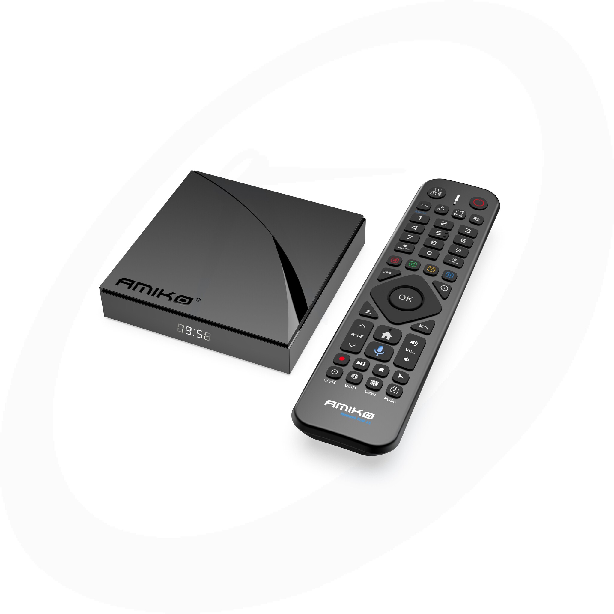 Amiko A14 Gold 4K Android OTT Media Streamer - ASATGROOTHANDEL.NL