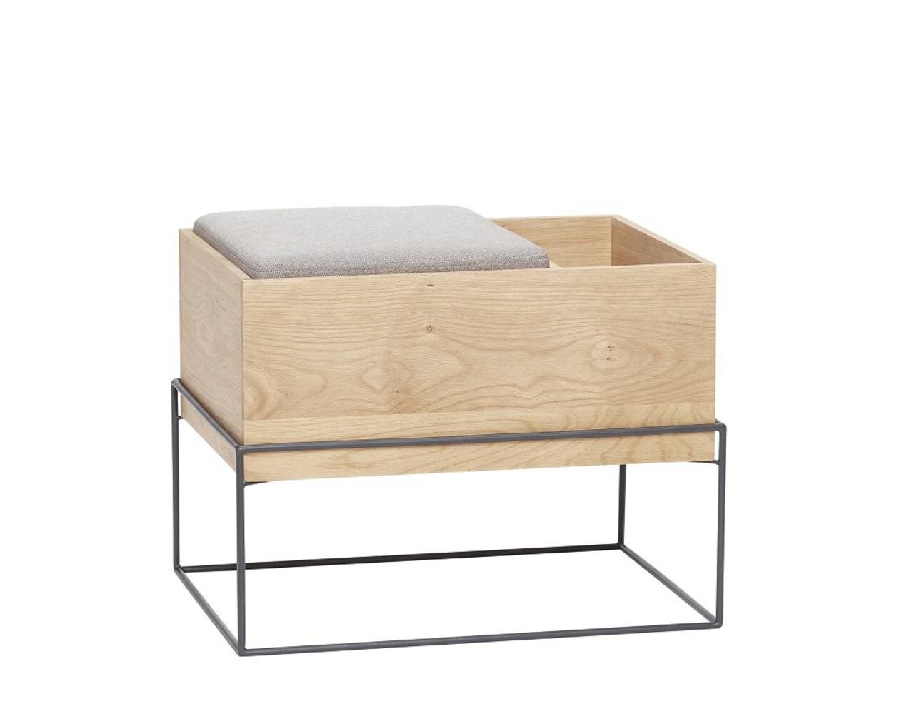 Hübsch Bank with storage compartment - LIVING AND CO.