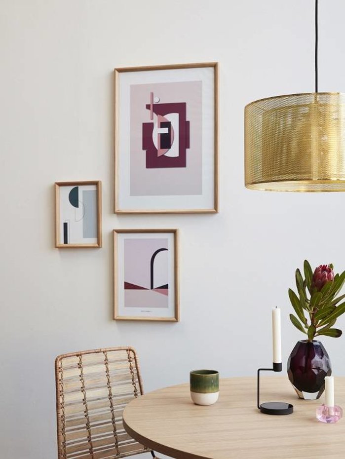 Hübsch hanging lamp brass - LIVING AND CO.