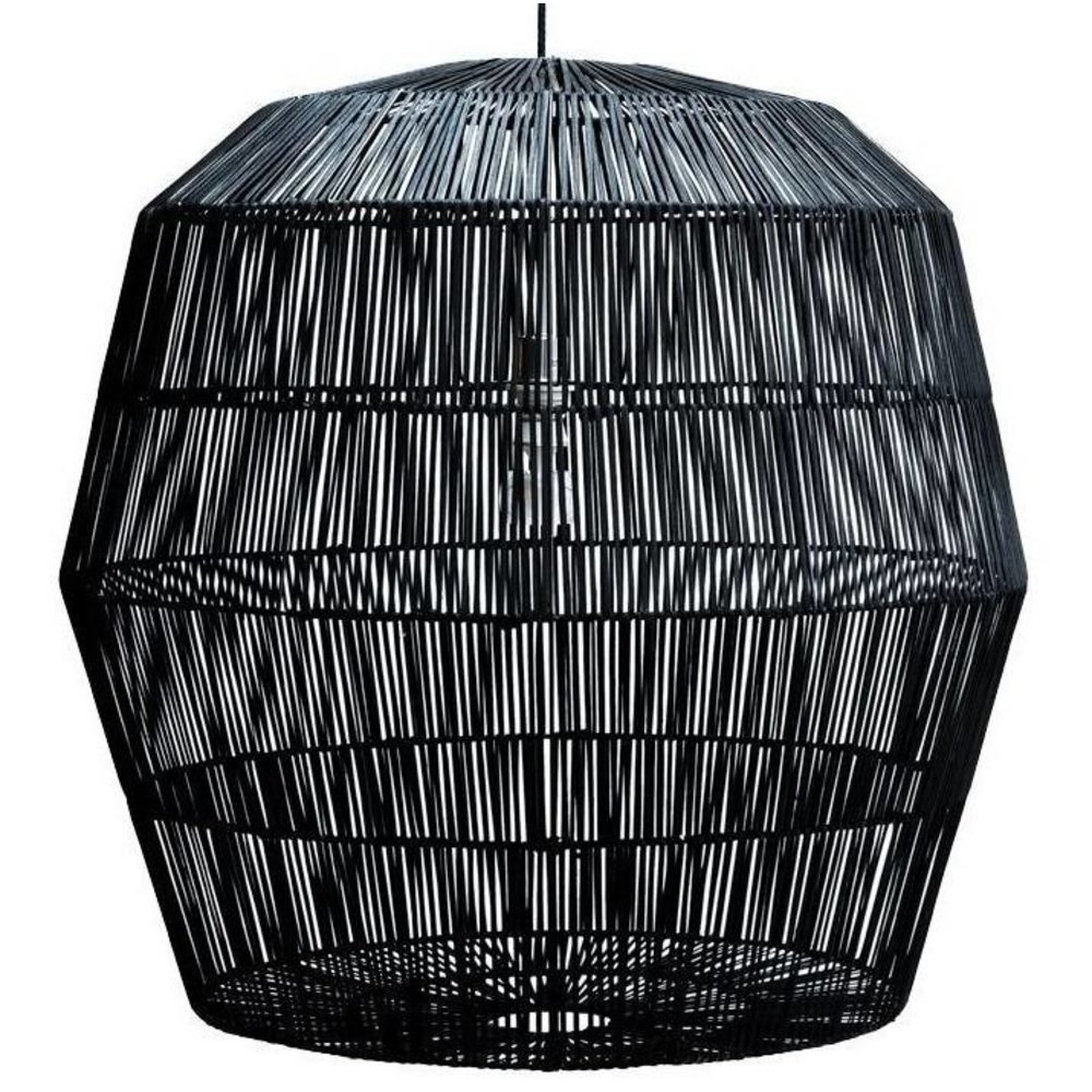 Ay Illuminate Nama 5 hanging lamp black rattan - LIVING AND CO.