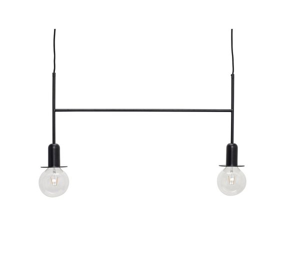 Hübsch hanging lamp white metal mesh - LIVING AND CO.