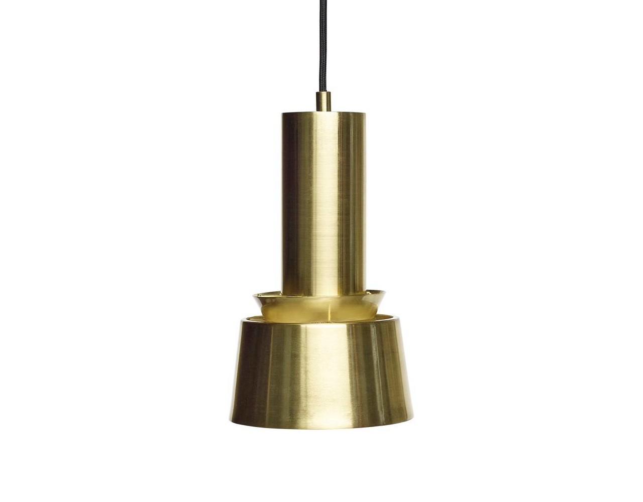 Hübsch hanging lamp brass - LIVING AND CO.
