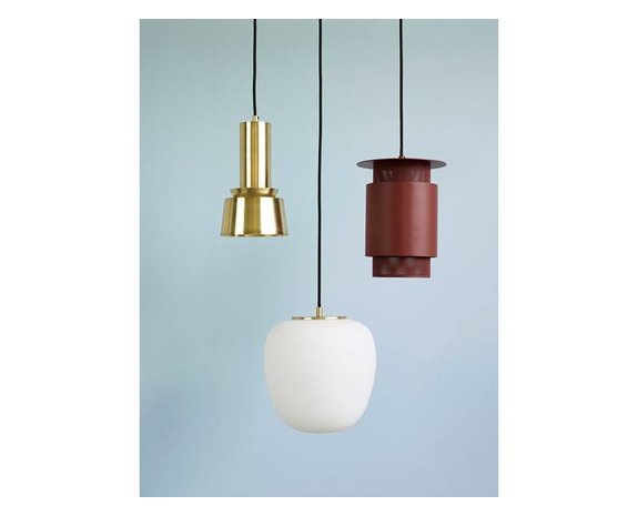 Hübsch hanging lamp brass - LIVING AND CO.