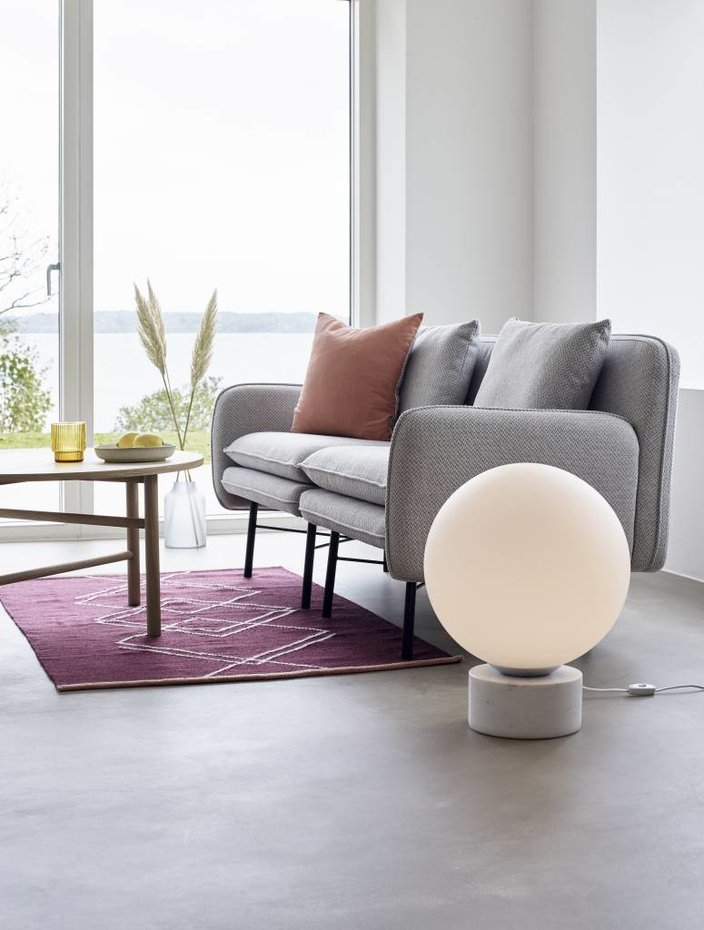 Hübsch Modular sofa light grey 3-seater - LIVING AND CO.