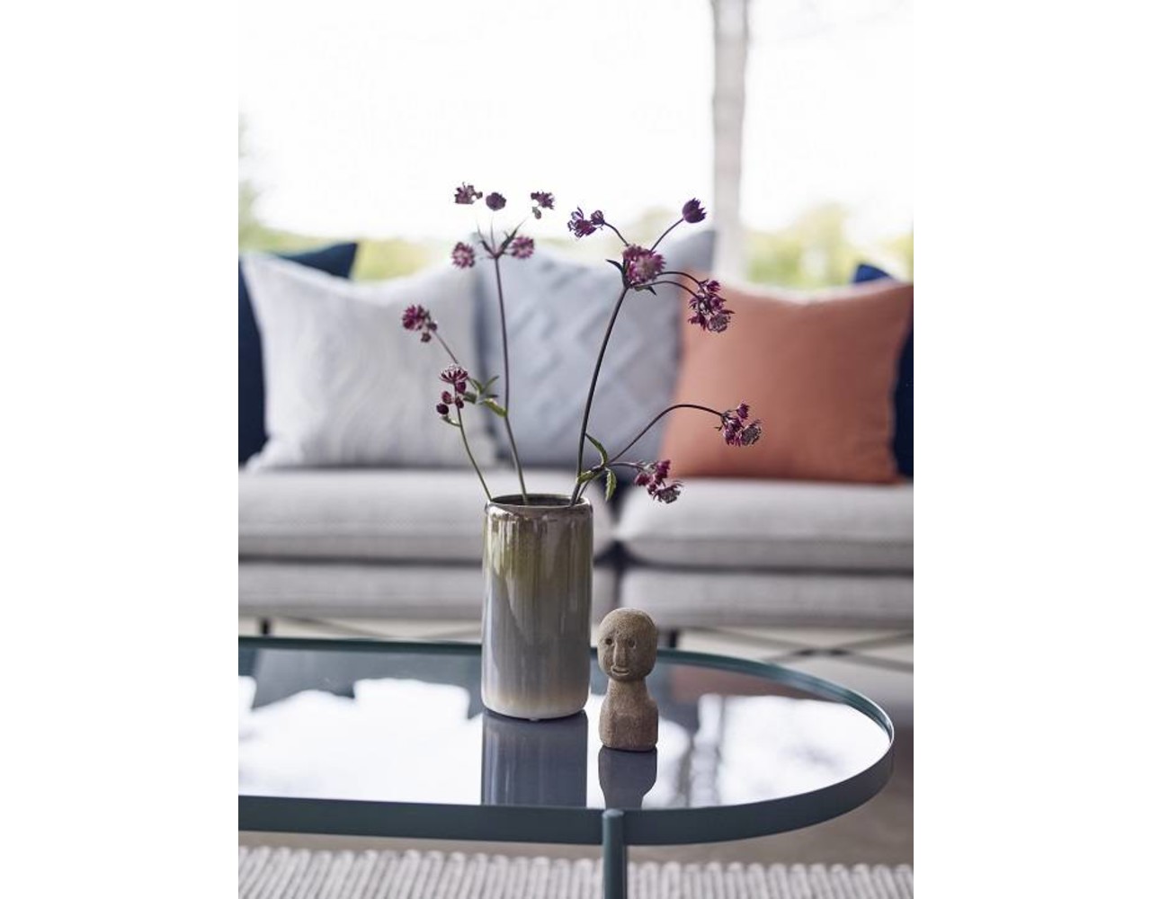 Hübsch Modular sofa light grey 3-seater - LIVING AND CO.
