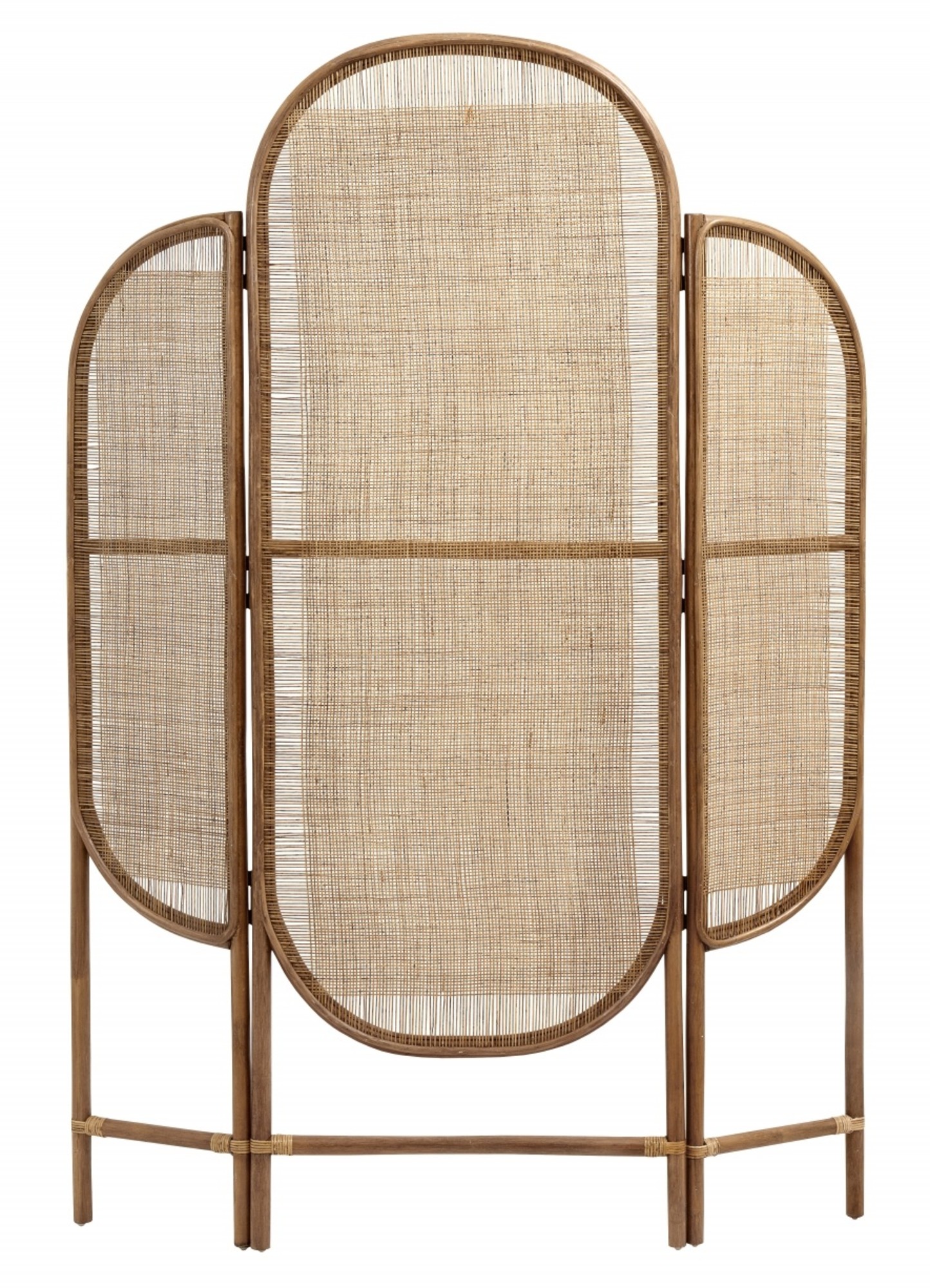 Nordal rattan room divider with webbing - LIVING AND CO.