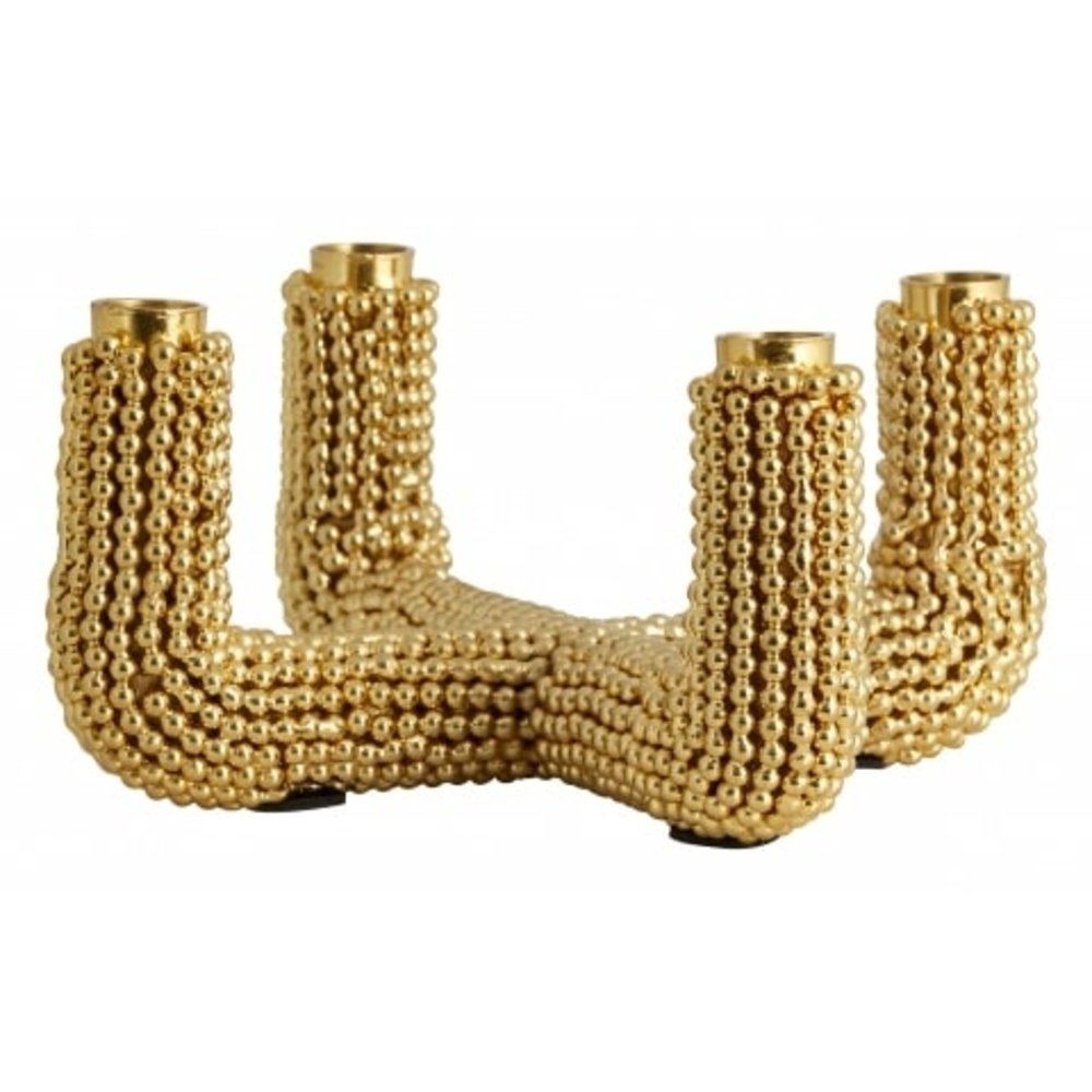 Candelabro Nordal Fogo - dorado - LIVING AND CO.