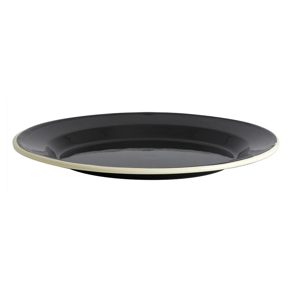 Nordal Ginger plates L black set of 6 pieces - LIVING AND CO.