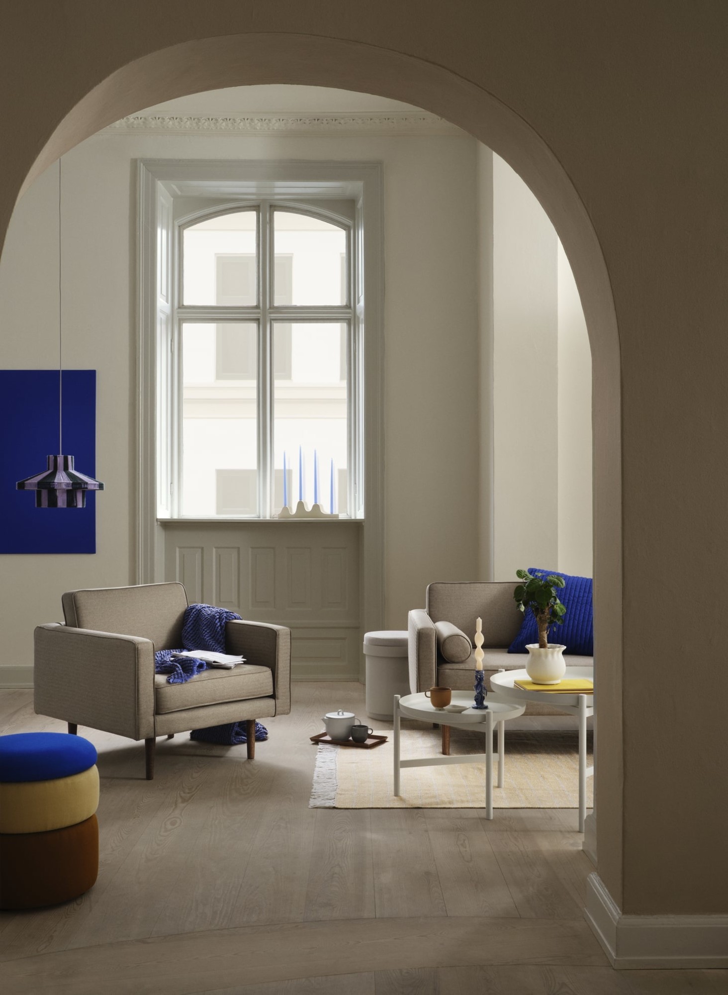 Broste Copenhagen Diana pantalla violeta Ø45cm - LIVING AND CO.