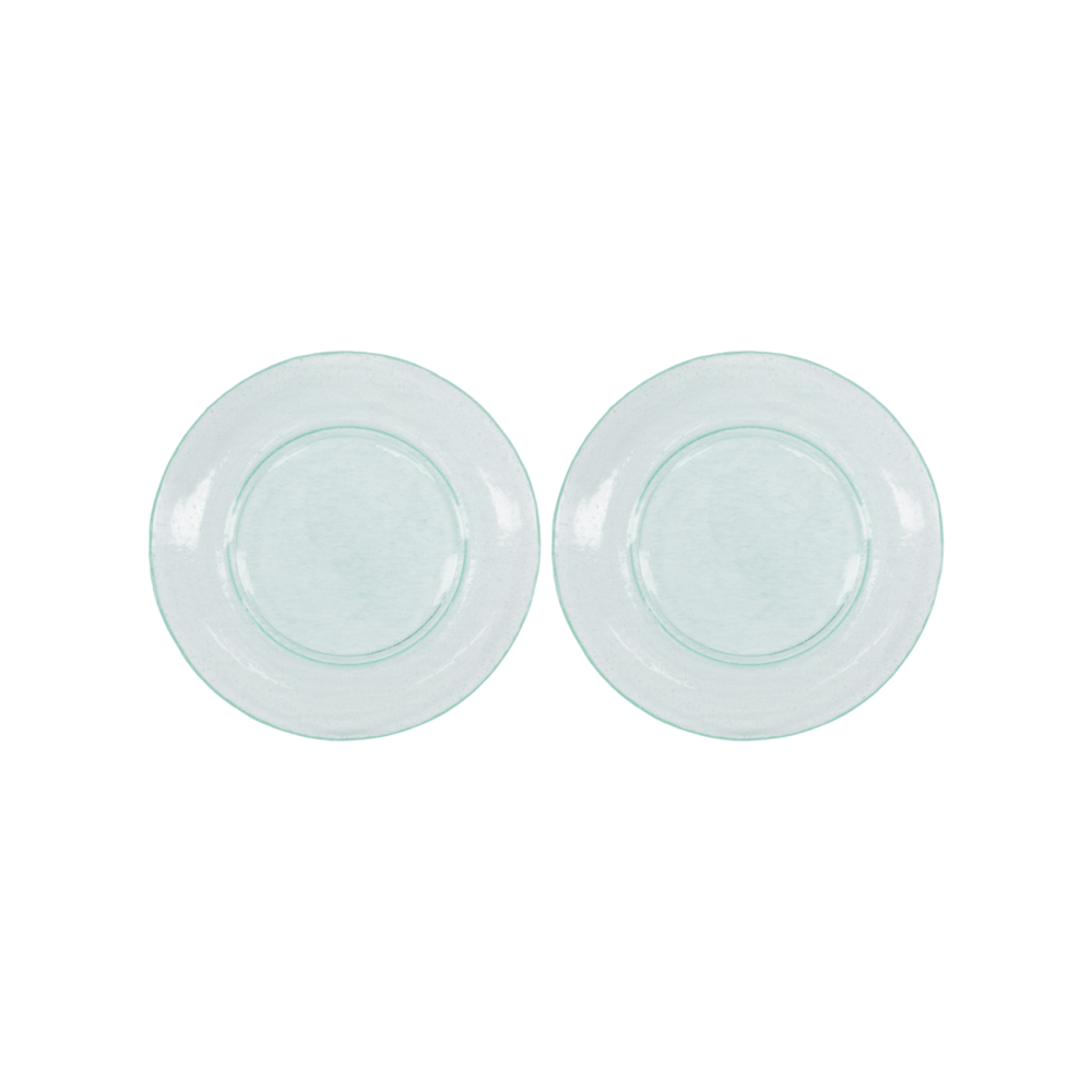 House Doctor Rain plates green/blue Ø27cm set of 6 pieces - LIVING AND CO.