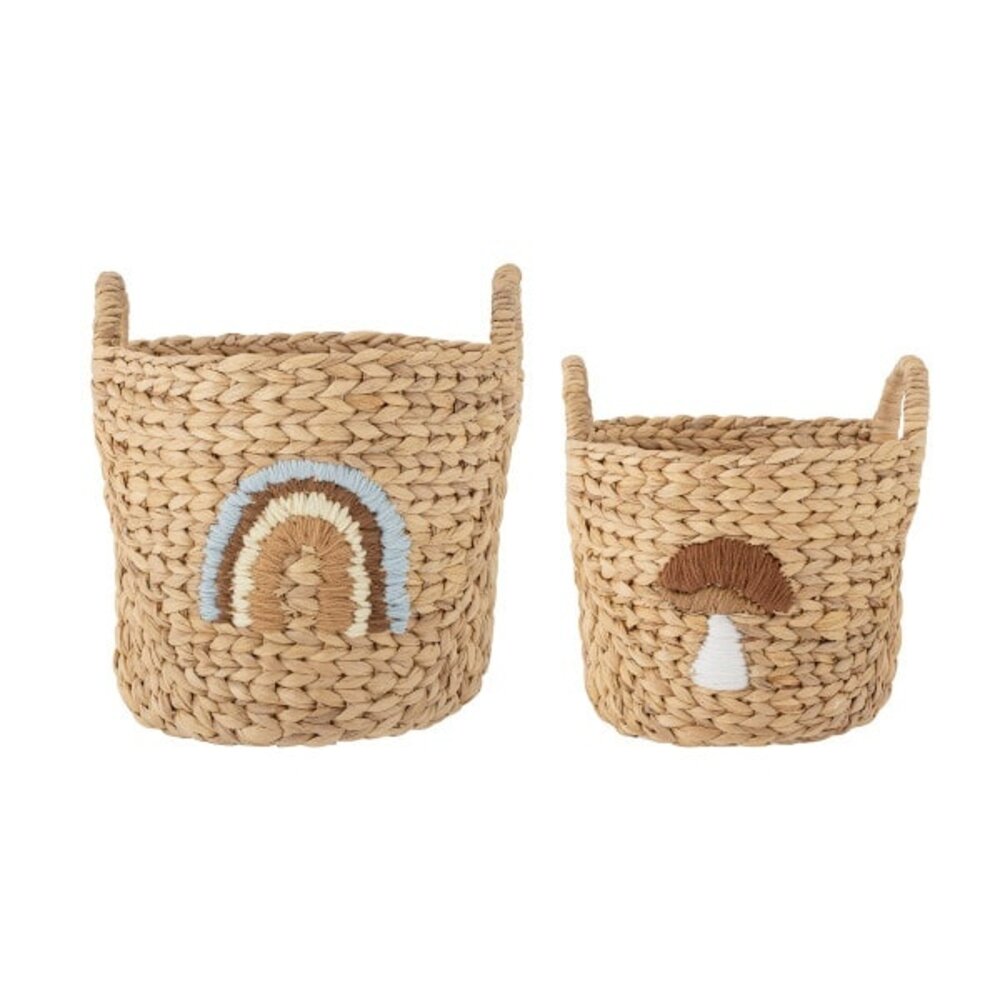 Bloomingville Mini Agnes storage baskets set of 2 pieces - LIVING AND CO.