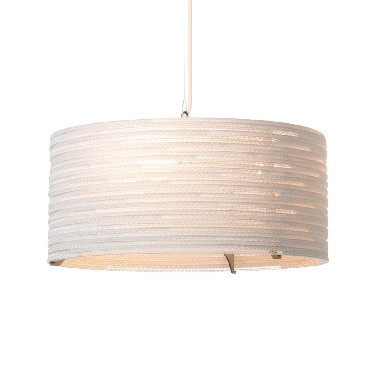Graypants Drum 18 hanging lamp white - LIVING AND CO.