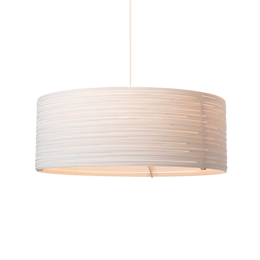 Graypants Drum 36 hanging lamp white - LIVING AND CO.