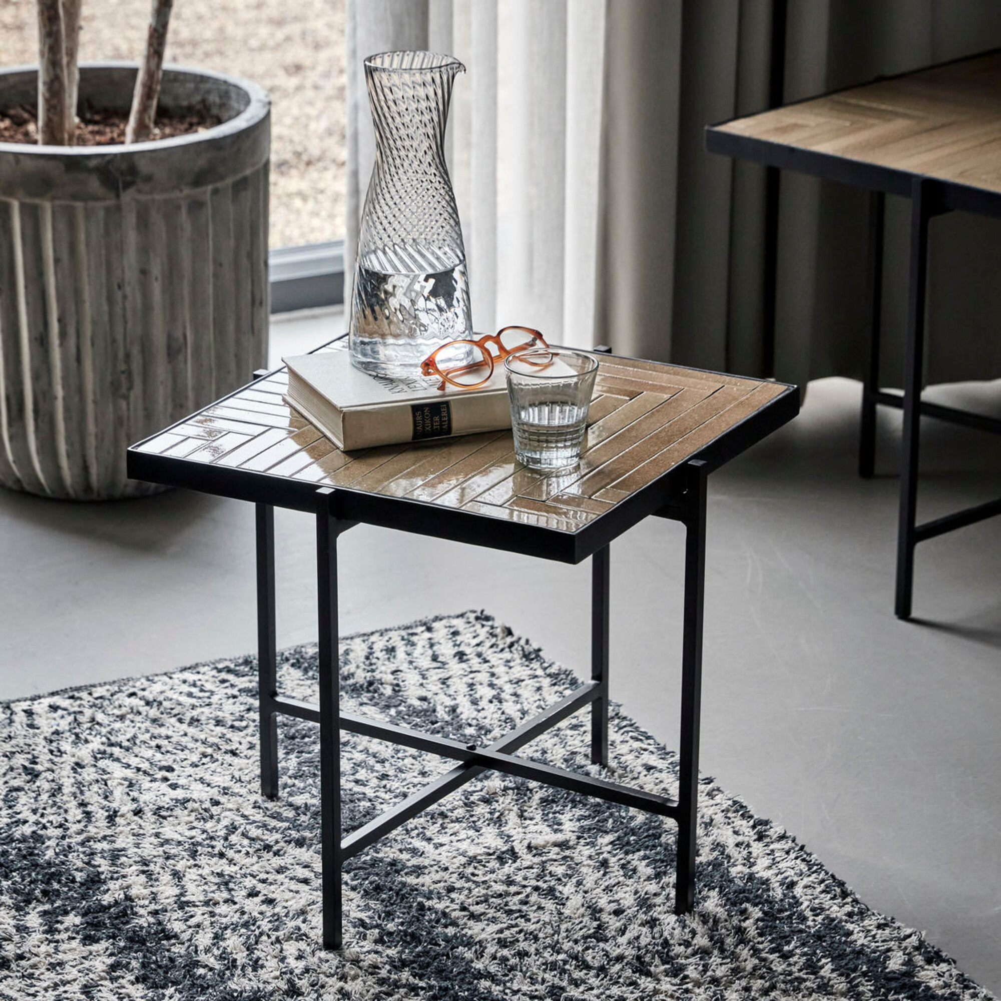 House Doctor Grade side table beige - LIVING AND CO.