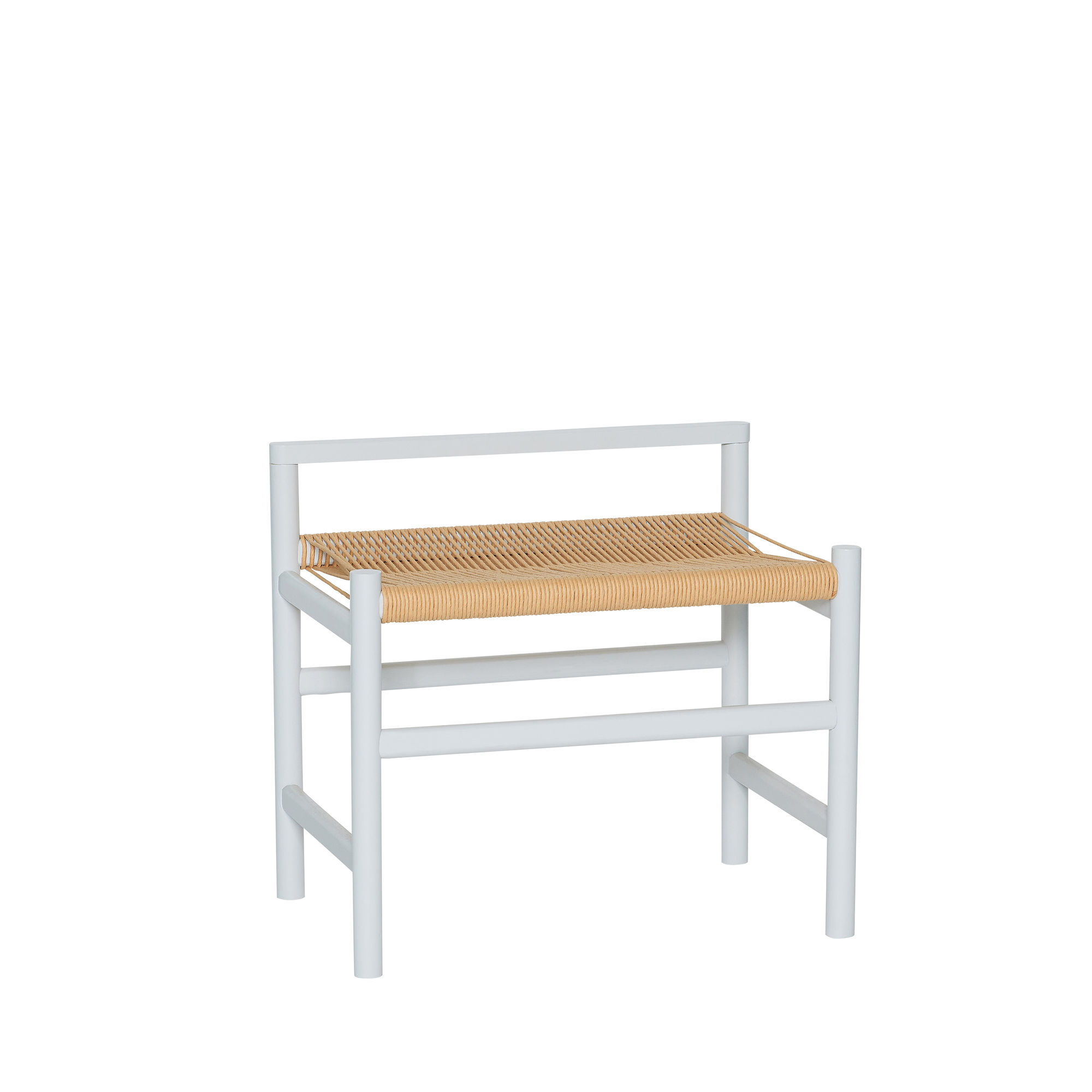Hübsch Heritage bench small light gray - LIVING AND CO.