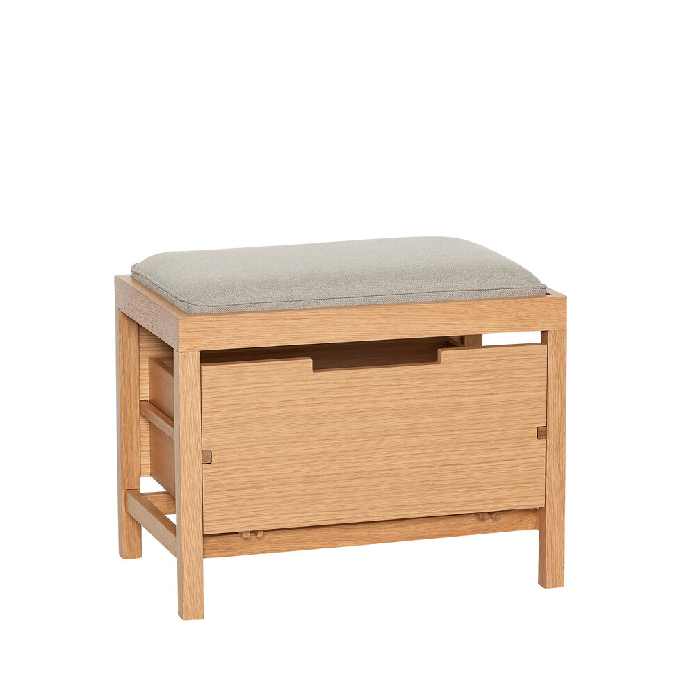 Hubsch Bifi bankje zand/naturel - 882024 - Living and Company