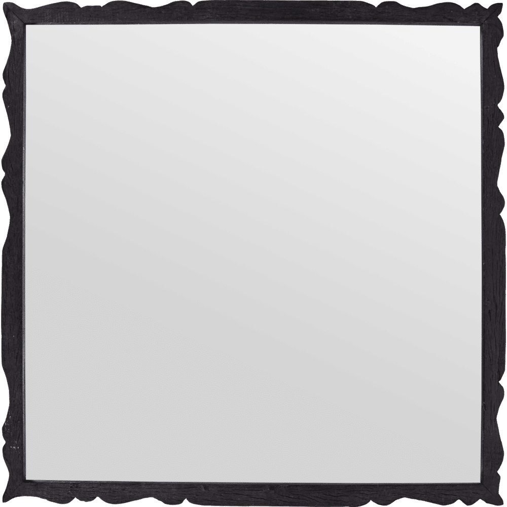 Specchio Carve House Doctor marrone 75x75cm - LIVING AND CO.