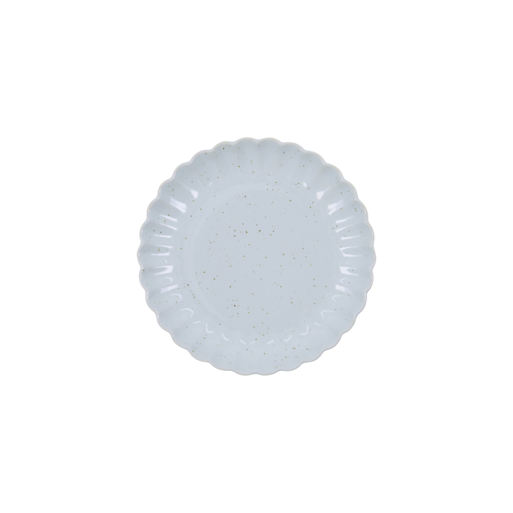 House Doctor Scallop lunch plates light blue set of 6 - LIVING AND CO.