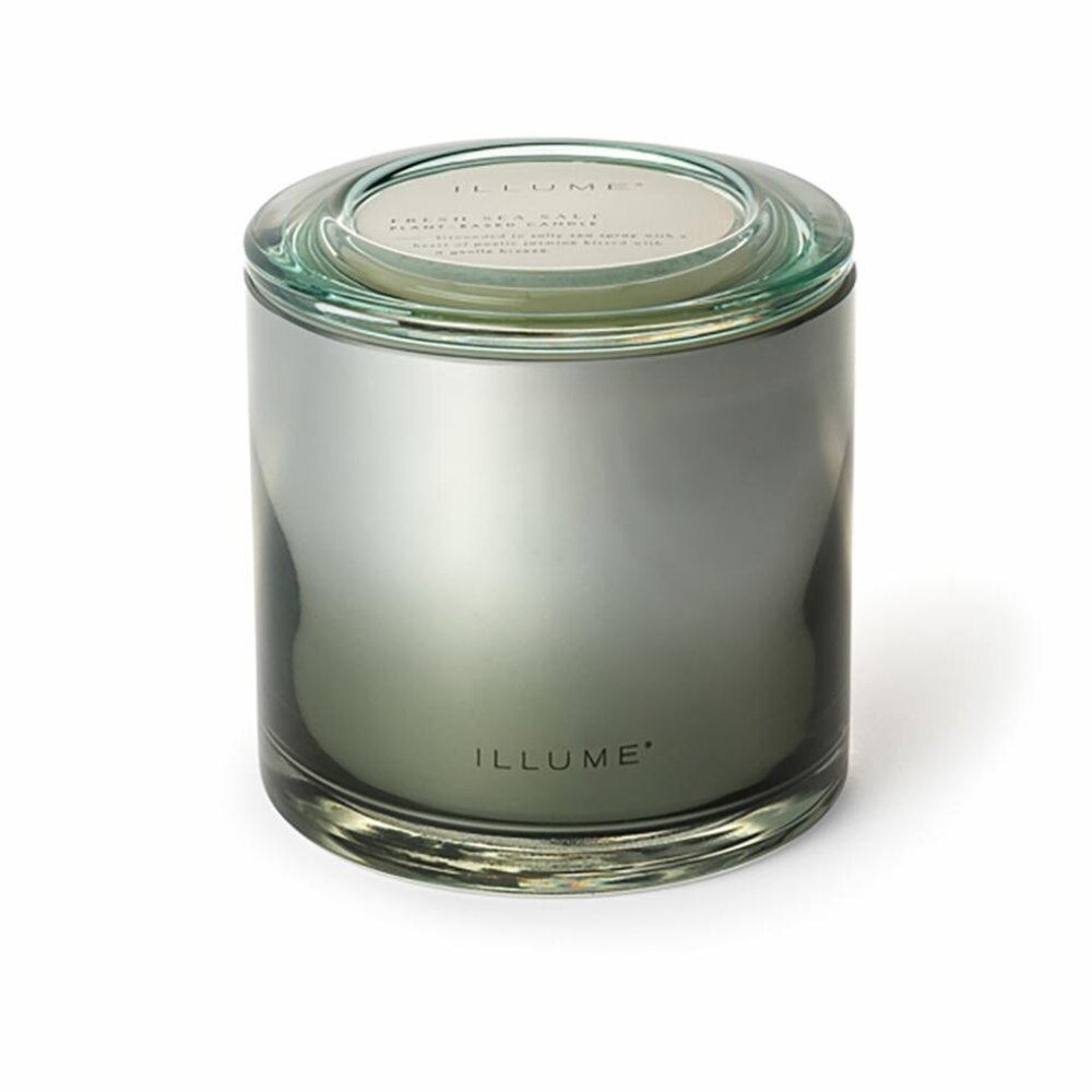Illume Fresh sea salt statement candle blue - LIVING AND CO.