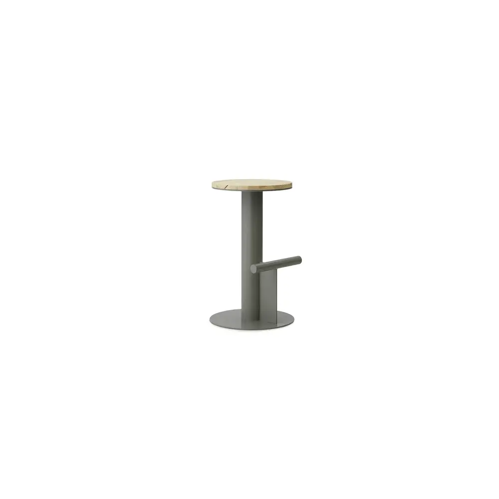 Taburete de bar Normann Copenhagen Pole de 65 cm, pino/gris - LIVING ...