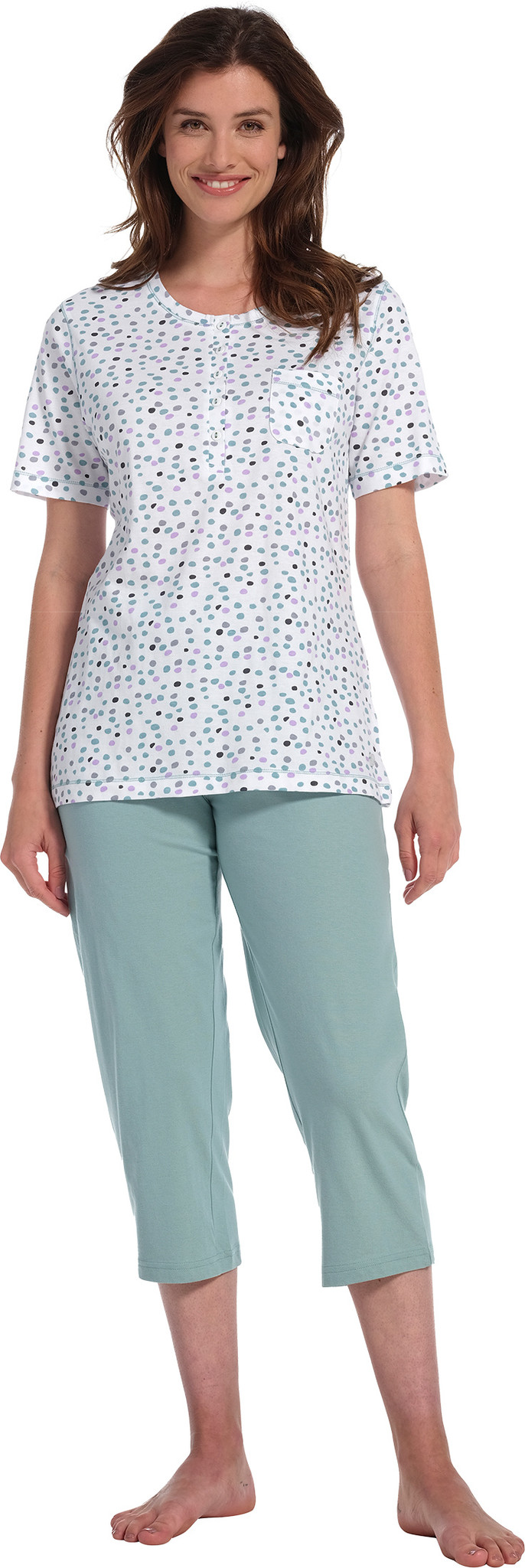 Pastunette dames pyjama met 3/4 broek - Kosmeyer.nl