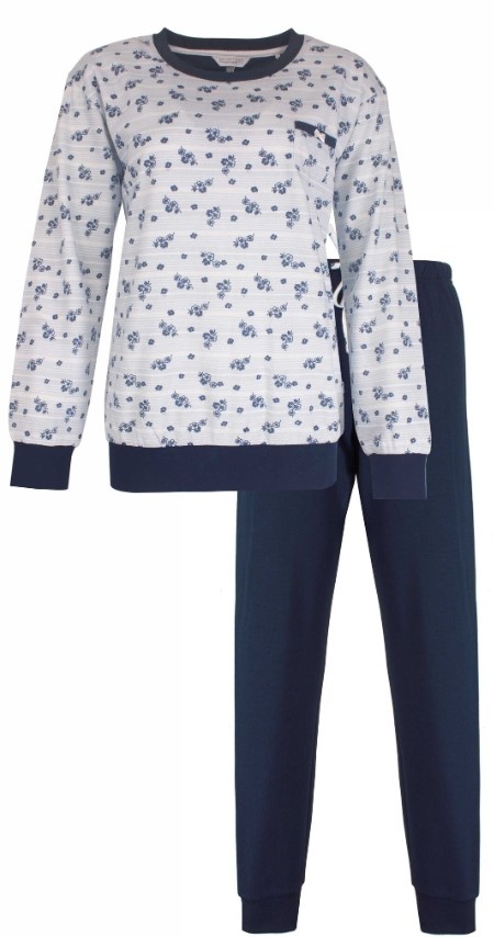 Tenderness dames pyjama blue - extra warm - Kosmeyer.nl