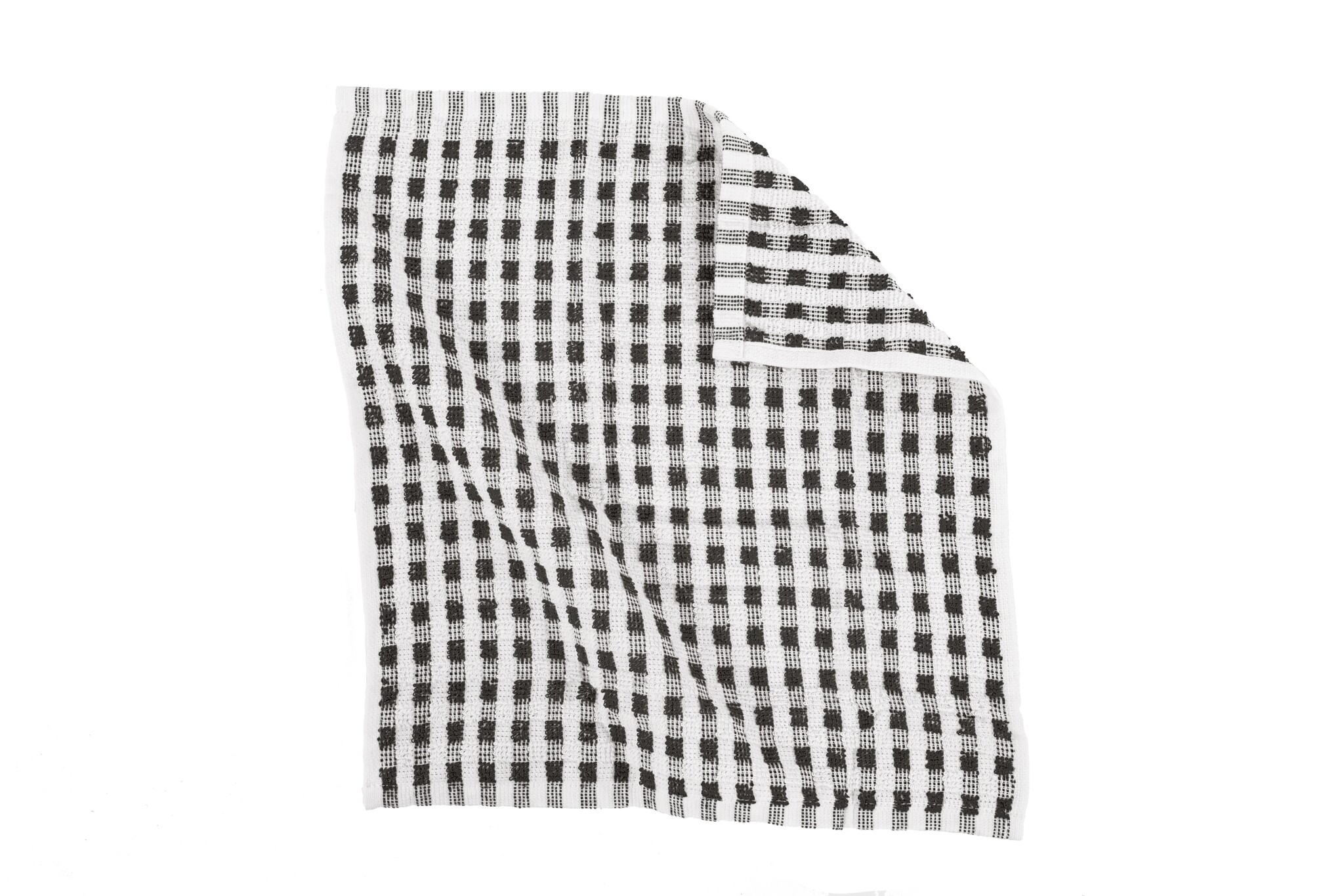 Vaatdoek geblokt zwart- 6 stuks - Kosmeyer.nl