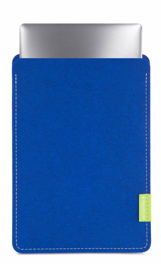 Asus ZenBook sleeve of wool felt / cover / bag - azure - WildTech