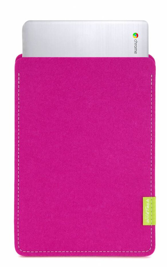 Google Chromebook sleeve / case / cover / bag of felt - Pink - WildTech